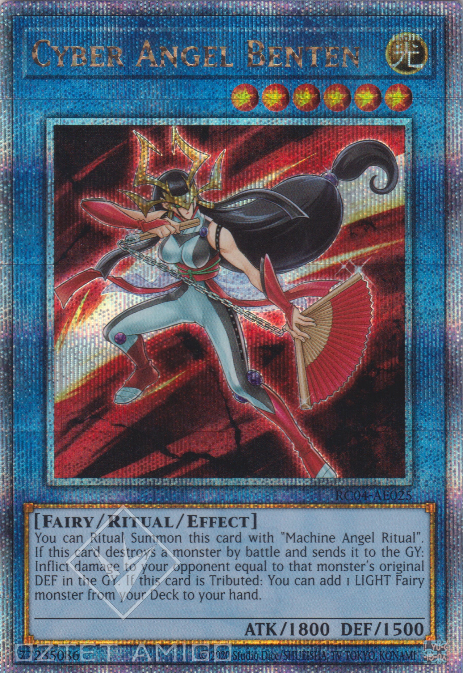 [遊戲王亞英版] 電子天使 弁天 / サイバー・エンジェル-弁天 / Cyber Angel Benten – OA Card(Oztet Amigo)