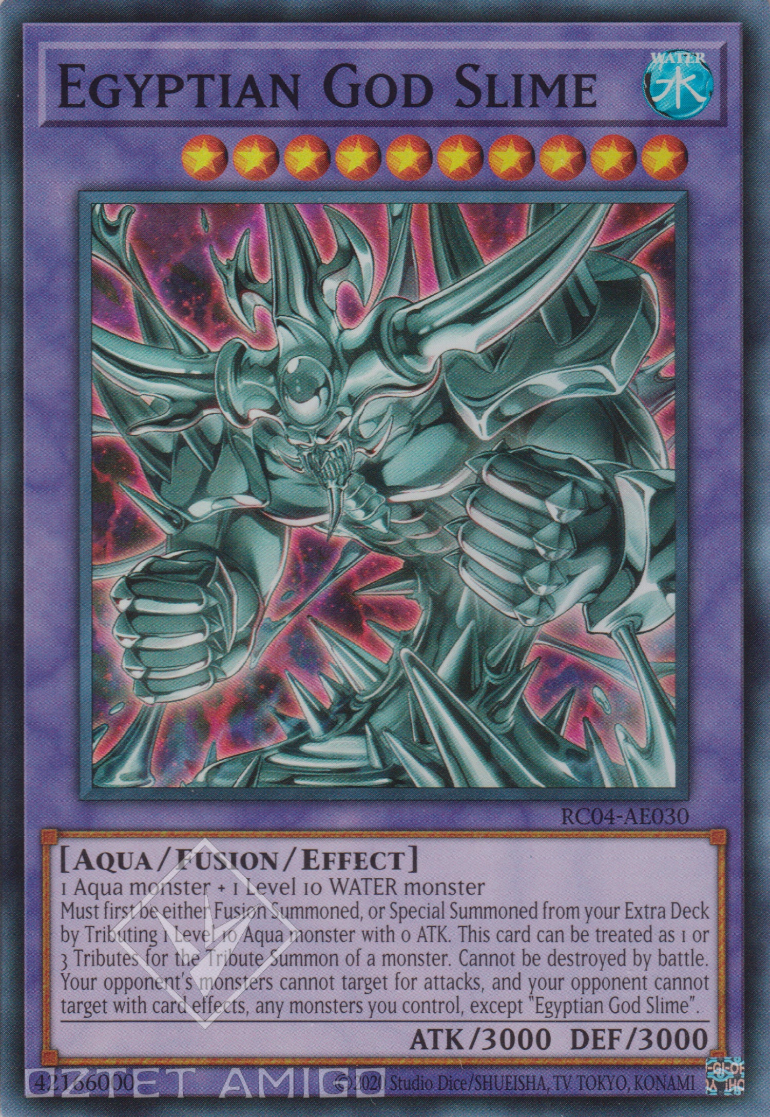 [遊戲王亞英版] 神 史萊姆 / 神·スライム / Egyptian God Slime – OA Card(Oztet Amigo)