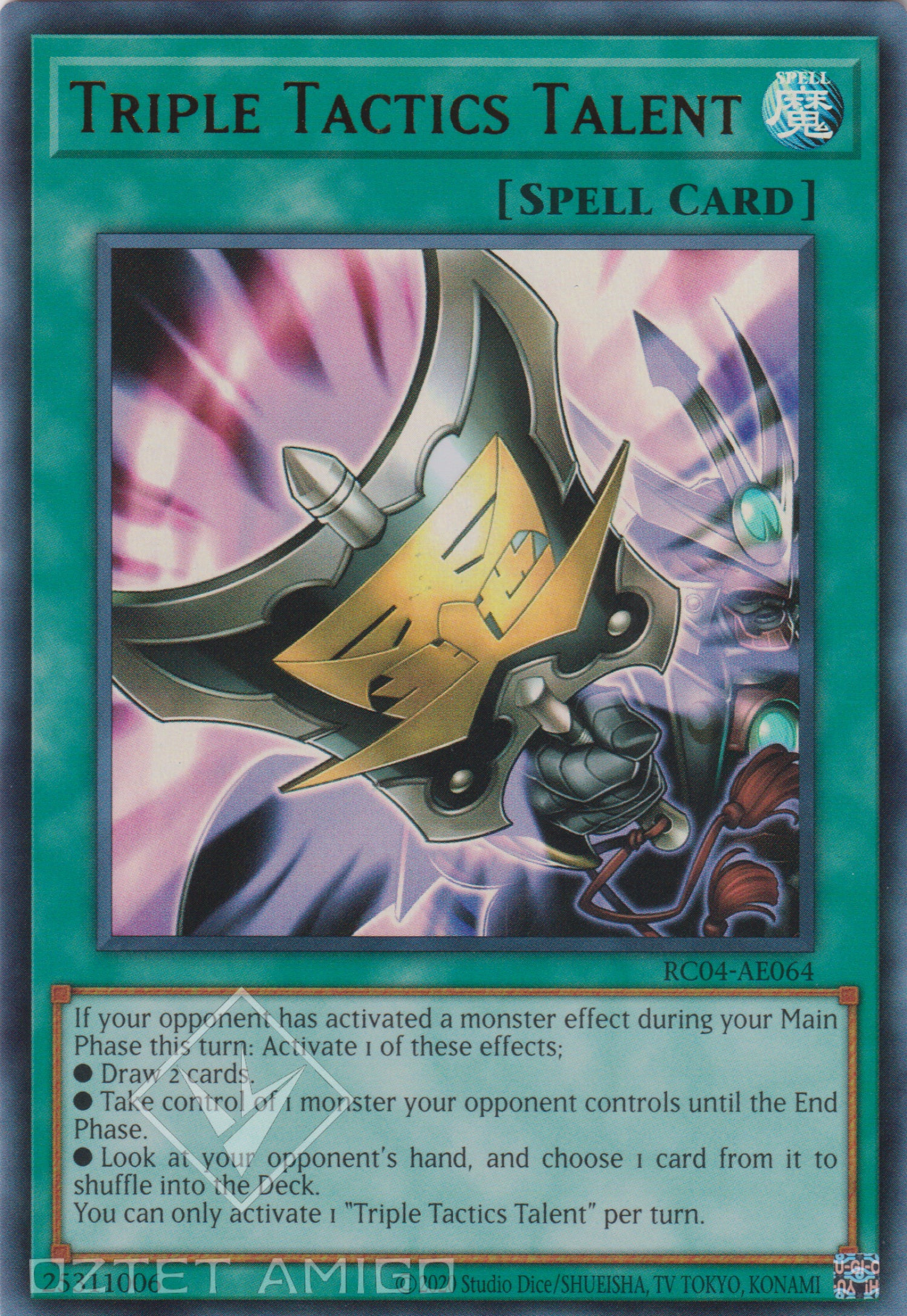 [遊戲王亞英版] 三戰之才 / 三戦の才 / Triple Tactics Talent – OA Card(Oztet Amigo)