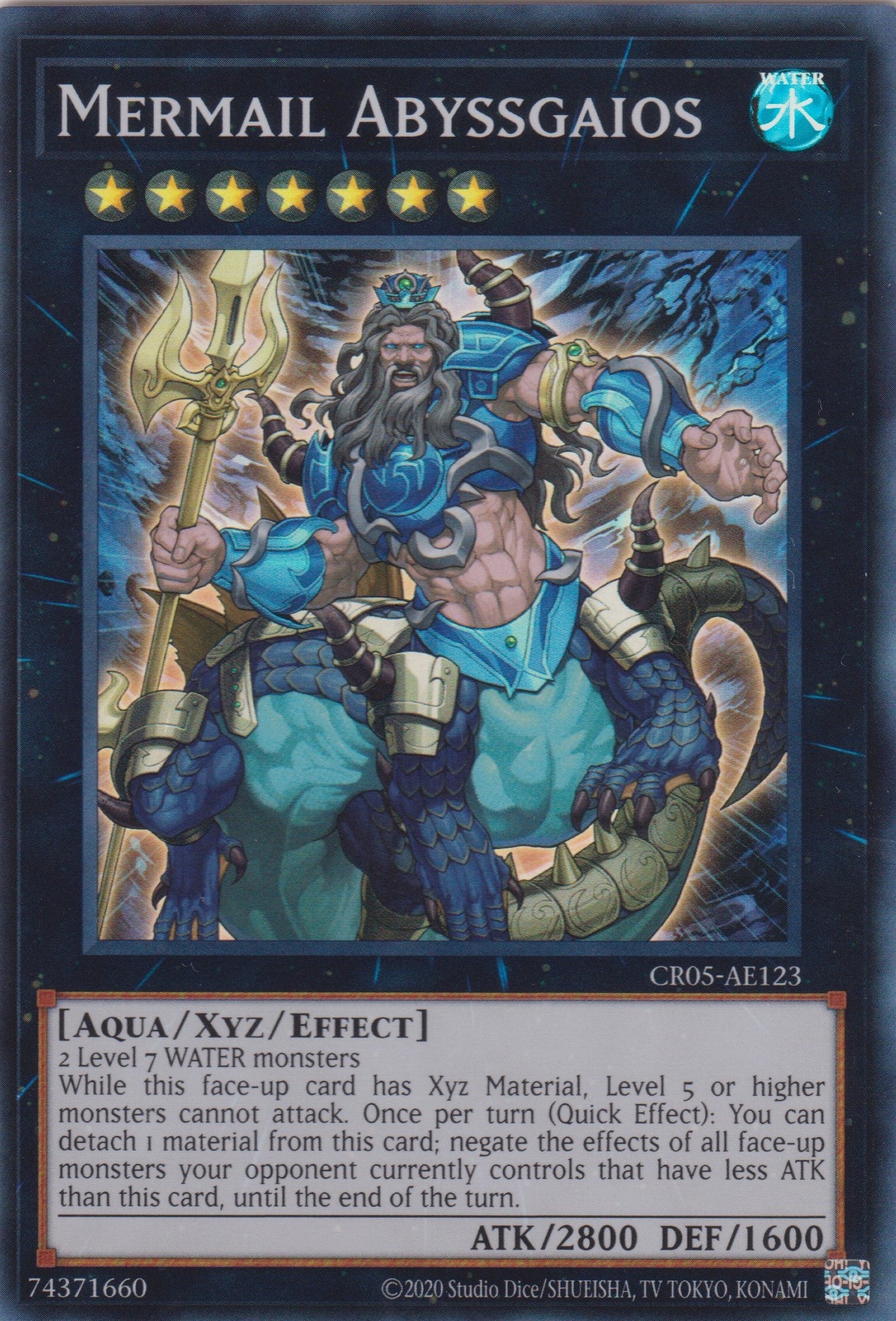 [遊戲王亞英版] 水精鱗 深淵地神 / 水精鱗－ガイオアビス / Mermail Abyssgaios – OA Card(Oztet Amigo)