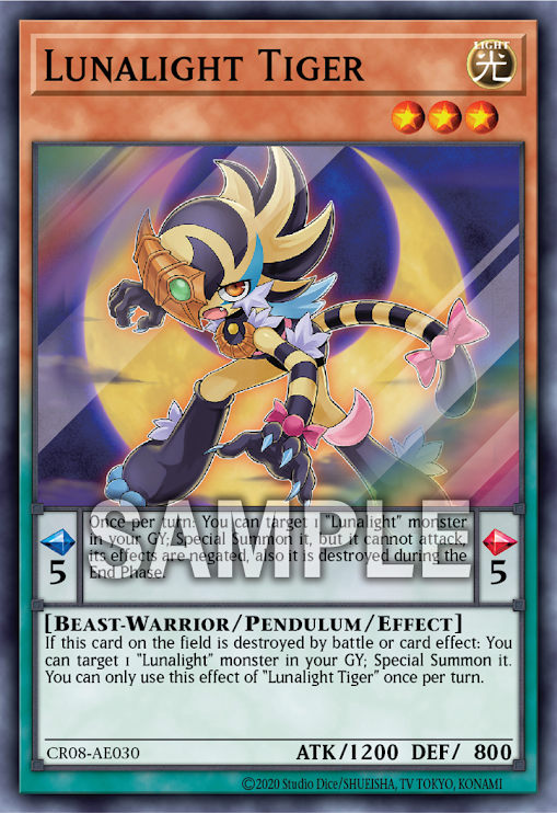 [遊戲王亞英版] 月光虎 / 月光虎 /Lunalight Tiger – OA Card(Oztet Amigo)