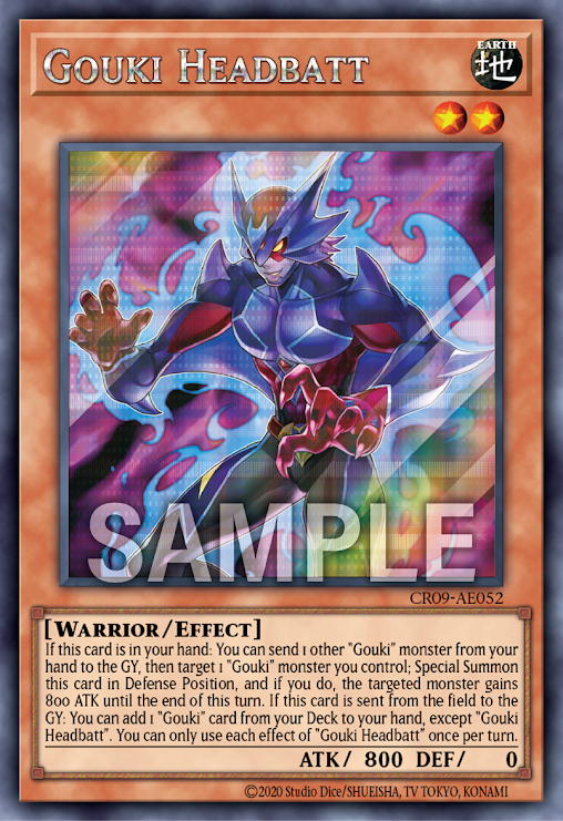 [遊戲王亞英]剛鬼 頭槌蝙蝠 / 剛鬼ヘッドバット / Gouki Headbatt – OA Card(Oztet Amigo)