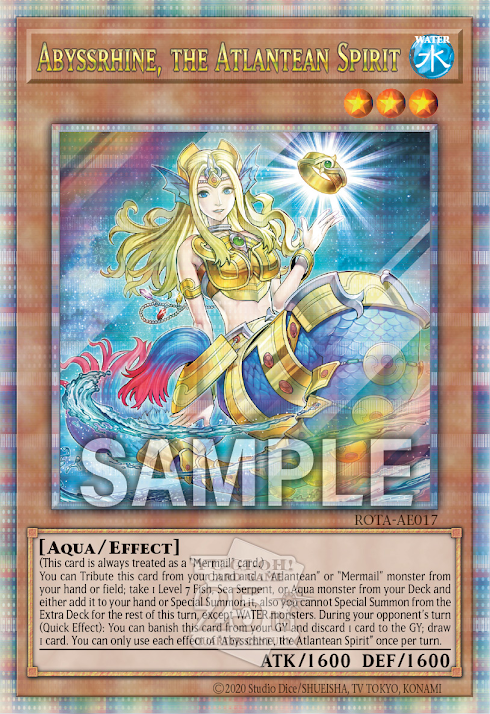 [遊戲王亞英版] 海皇精 阿比斯萊茵 / 海皇精 アビスライン / Abyssrhine the Atlantean Spirit – OA ...