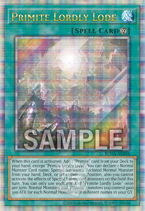 [遊戲王亞英版] 原石的皇脈 / 原石の皇脈 / Primoredial Imperialode