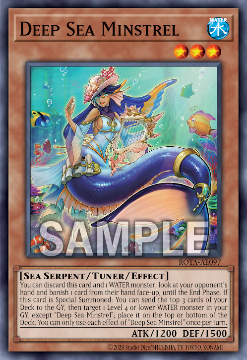 [遊戲王亞英版] 深海的吟遊詩人/深海のミンストレル/ Deep Sea Minstrel – OA Card(Oztet Amigo)