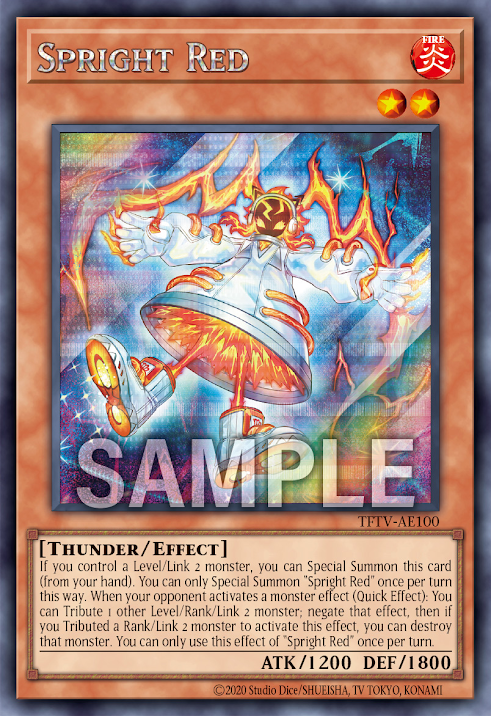 [遊戲王亞英] 雷精靈 紅 / スプライト・レッド / SPLIGHT RED – OA Card(Oztet Amigo)