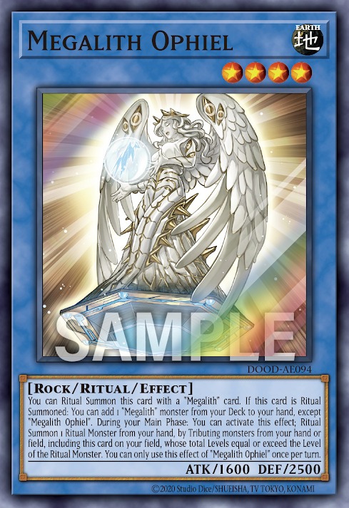[遊戲王亞英] 巨石天使水星之奧菲爾 / メガリス·オフィエル / Megalith Ophiel – OA Card(Oztet Amigo)